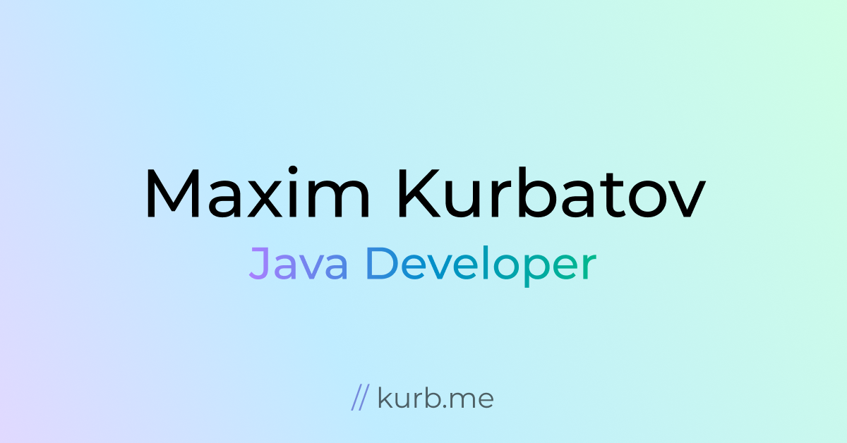 Maxim Kurbatov